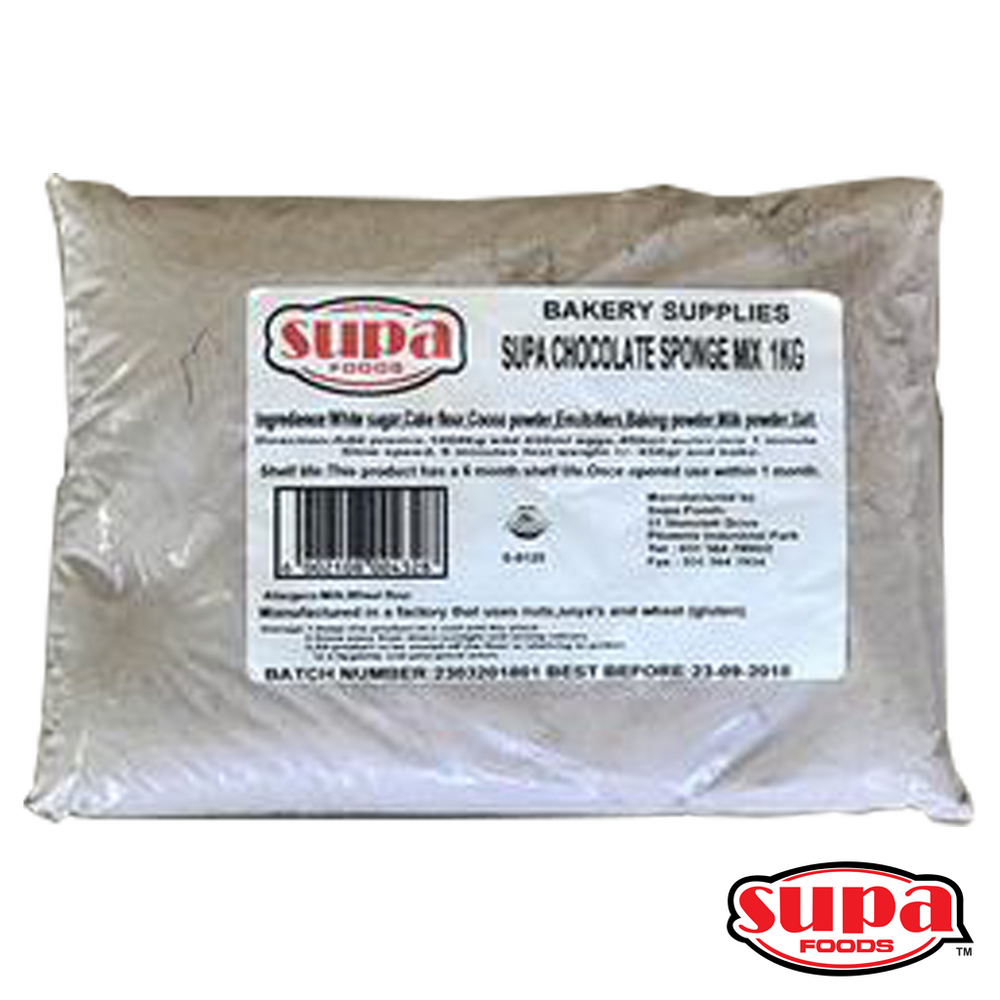 Chocolate Sponge Cake Mix - Premix - 1kg, 5kg or 25kg | SupafoodsBaking